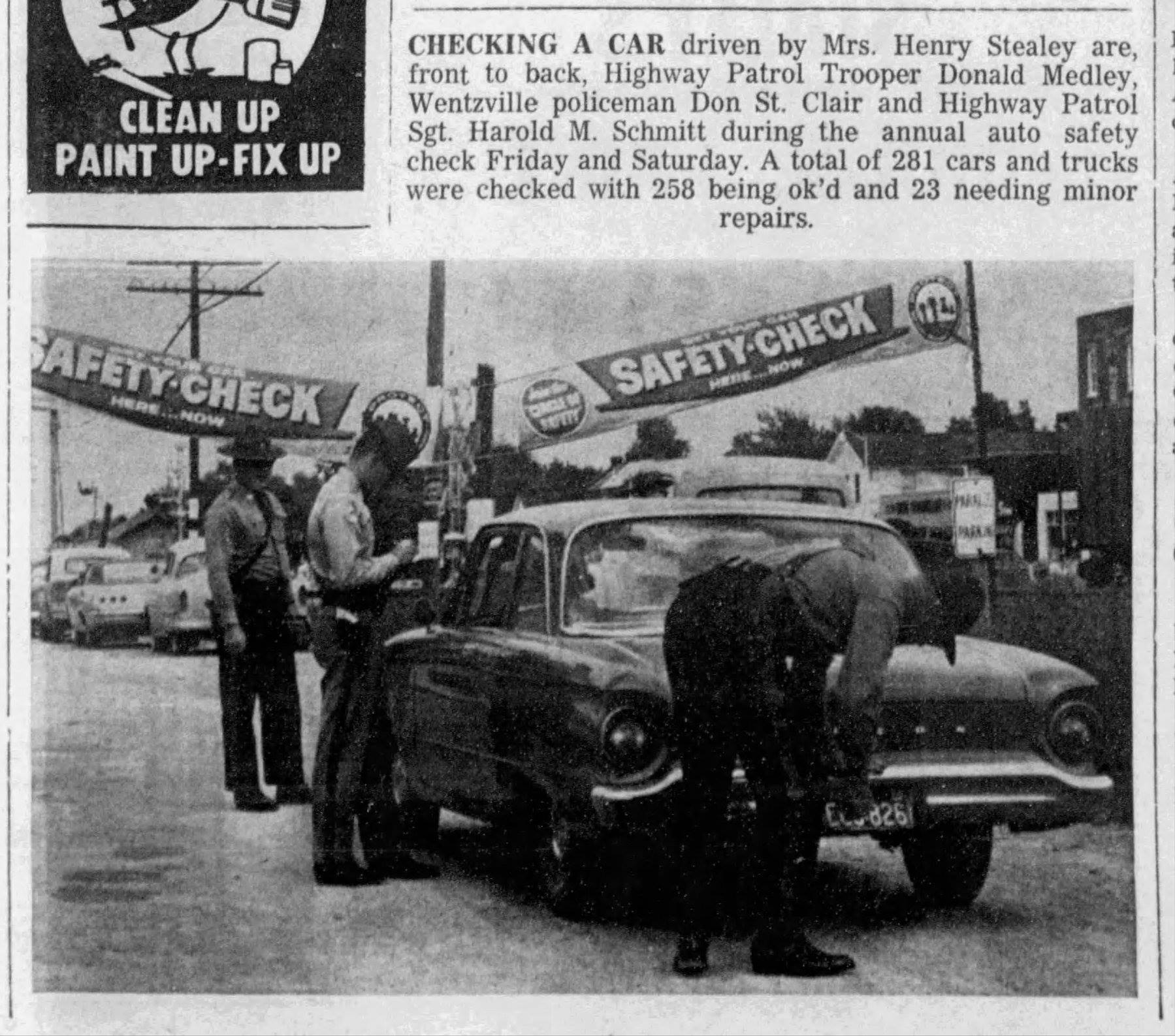 Safety Check | Wentzville Community Historical Society